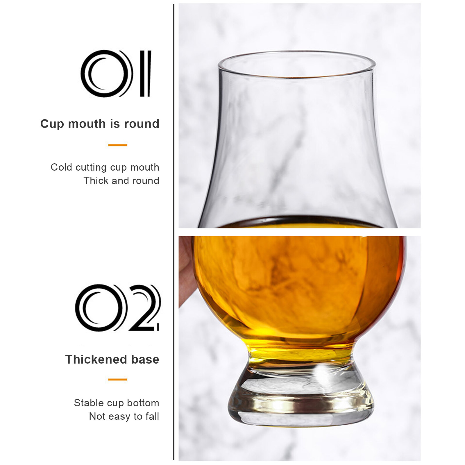 Echosns Store 190Ml แก้ววิสกี้ทนทานคู่เหล้า Tequila Bourbon คุณภาพสูงแก้ววิสกี้ชุด - echosns ...