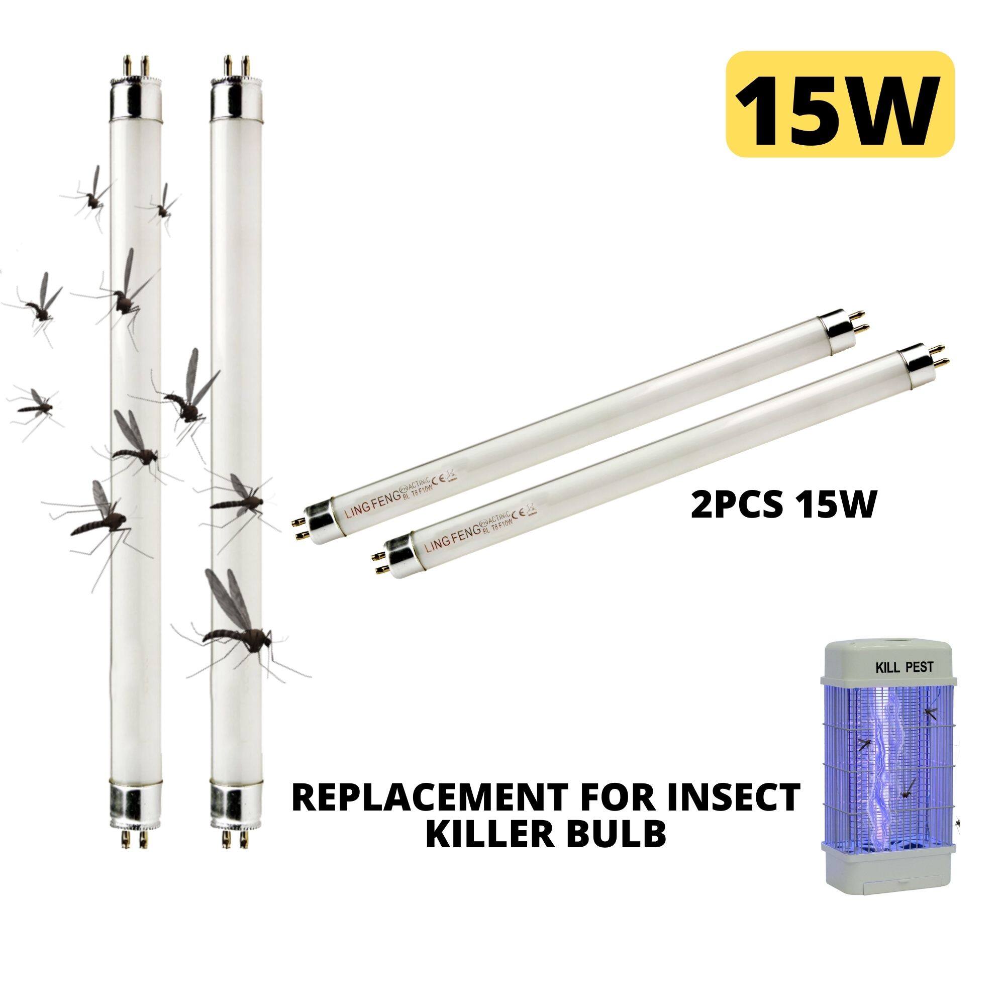 T8 Bulb Replacement 2Pcs Insect Killer Bulb Electric Pest Killer UV ...