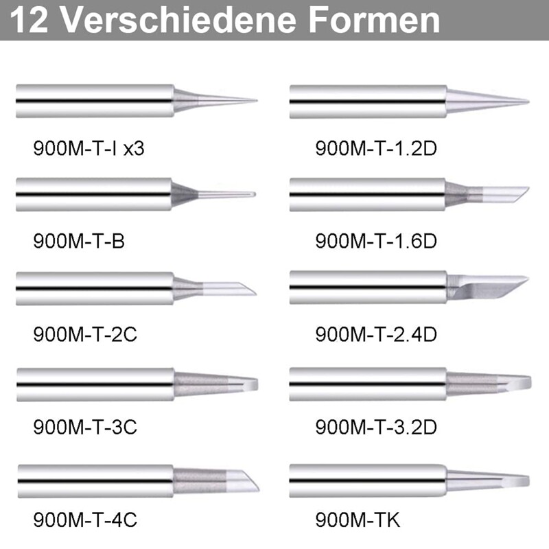 900M-T Soldering Tips Soldering Tip Replacement Soldering Tip Set, Lead ...