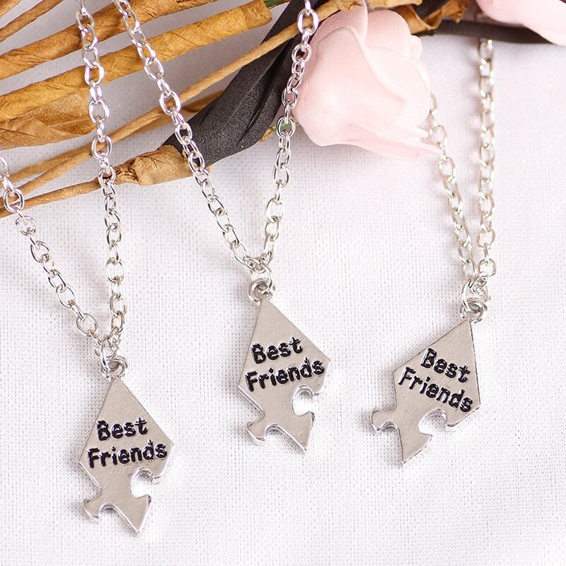 5 6 7-piece Best Friend Necklace Hexagon Letter Pendant Bff Choker ...