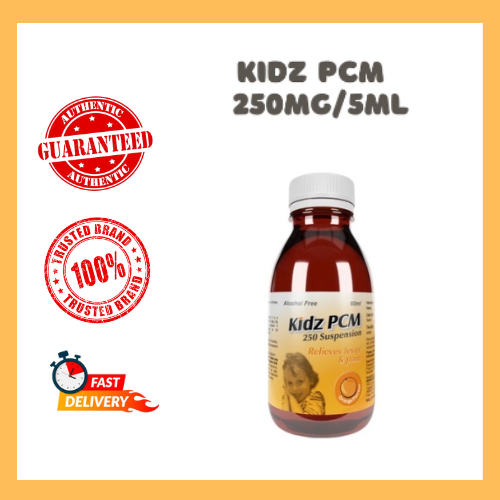 Kidz PCM Paracetamol Syrup For Fever, Pain, Sore Throat (100ml) | Lazada