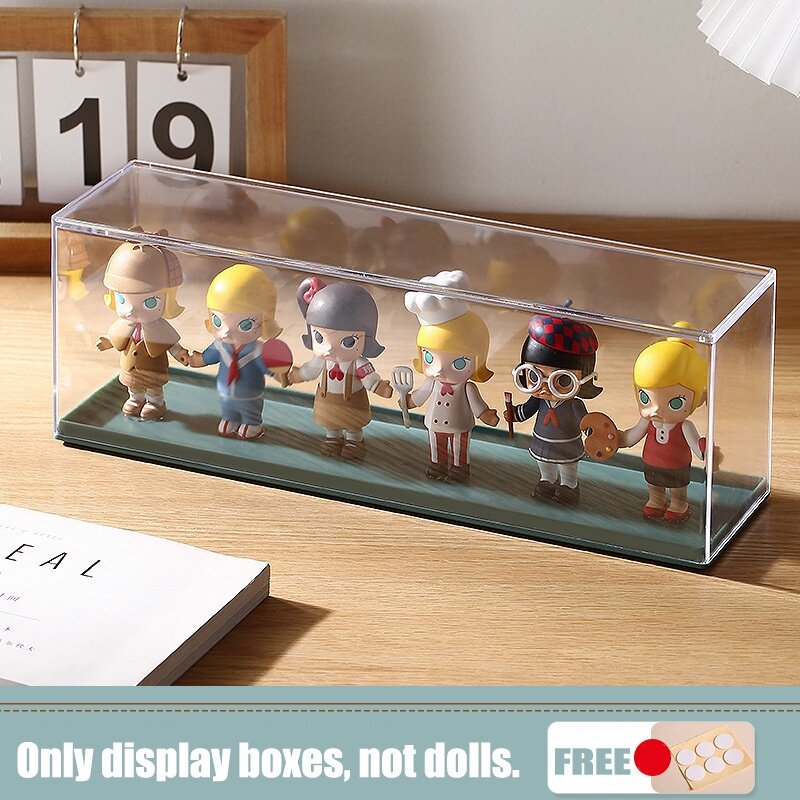 🔥3 COLORS🔥Display Cabinet Transparent Box Display Box Blind Box Storage ...