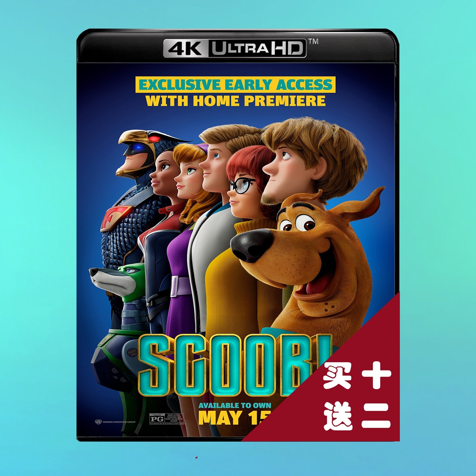 Scooby-Doo 4K UHD Blu-Ray Movie Disc Blu-Ray Disc 4K Blu-Ray Disc ...