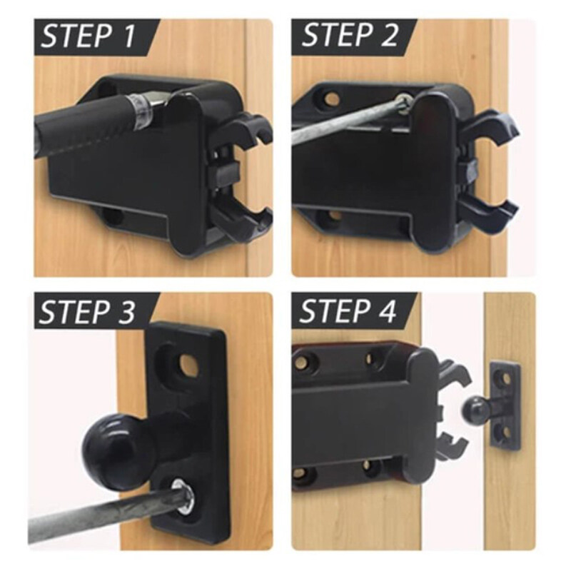 Warm Light 4/6 Push To Open Door Catch Kitchen Cabinet Touch Latch ...