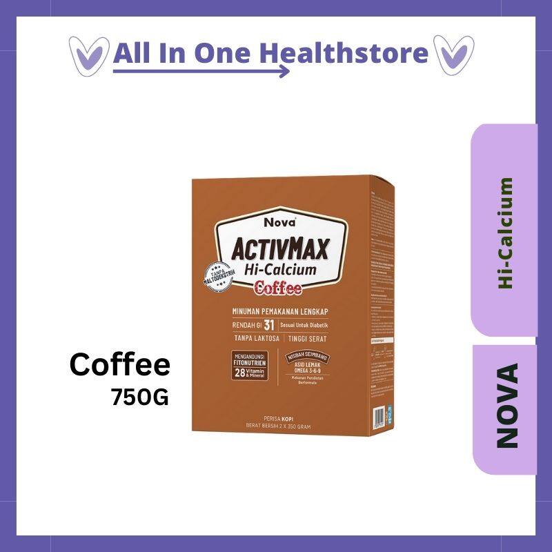 {FREE SHAKER & FREE GIFT} NOVA ACTIVMAX HIGH CALCIUM VANILLA/COFFEE ...
