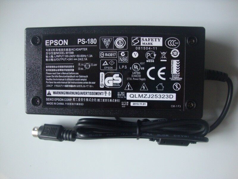 Original High Quality Brand new EPSON Epson printer power adapter 24V2A ...