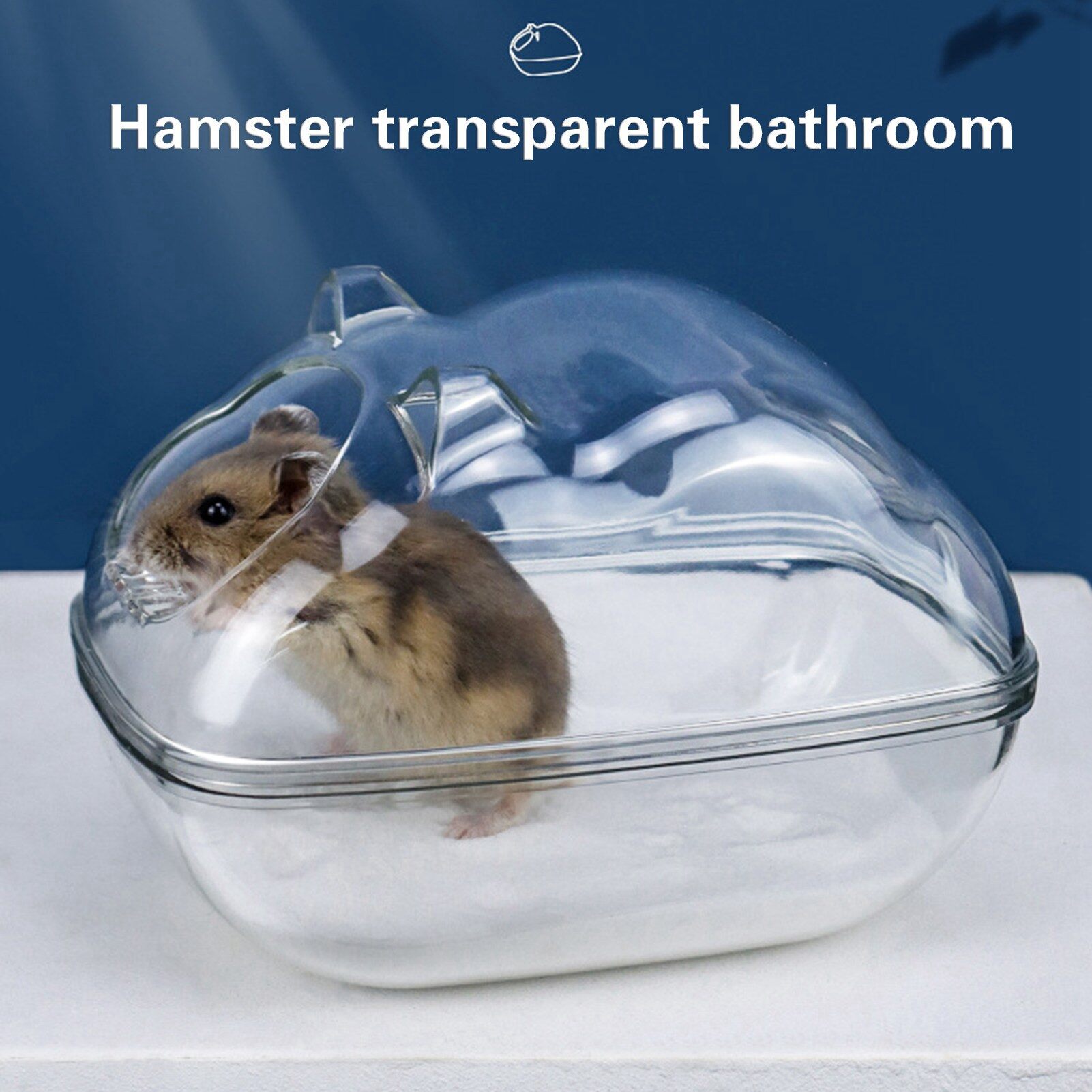 Transparent Sandbox Bathroom Digging Sand Container For Ham-ster Gui ...