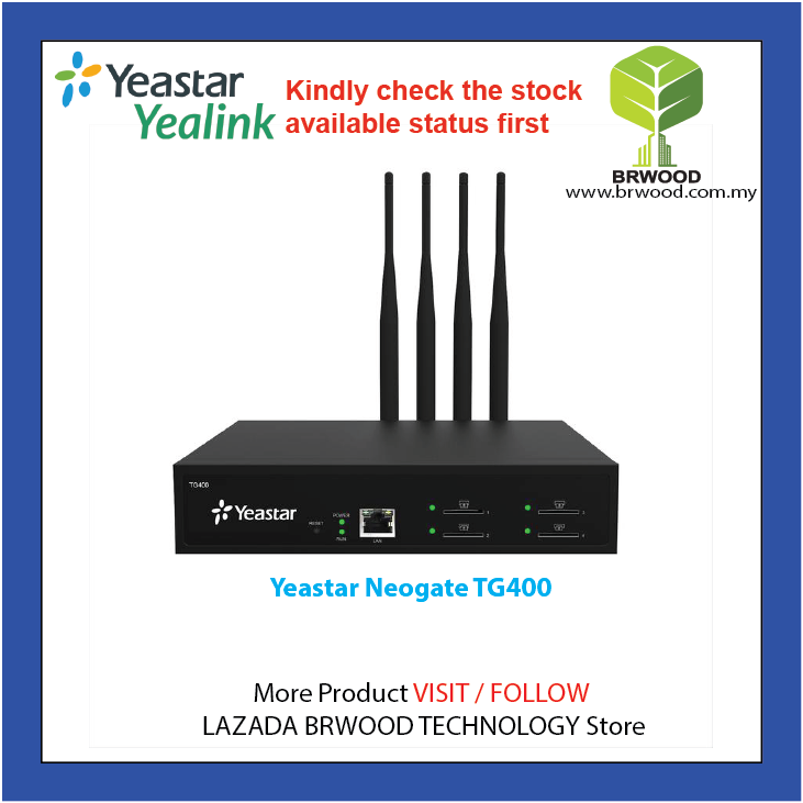 YEASTAR TG400: NEOGATE VOIP GSM GATEWAY | Lazada