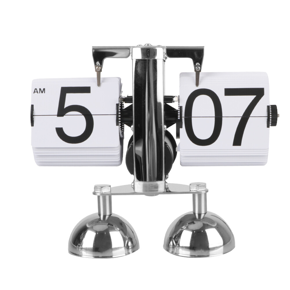 Operated Quartz Clock Flip Internal Gear Operated Auto Flip Digital ...