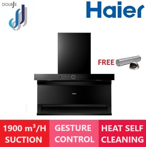 HAIER 1900m3 Cooker Hood With Gesture Control Heat Self Clean HVQ ...