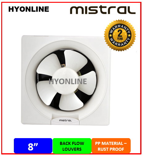 MEF801- MISTRAL EXHAUST FAN 8" | Lazada