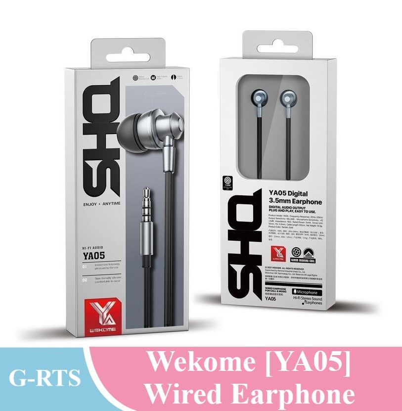 Wekome WK [YA05] SHQ Series In-Ear Earphone 3.5mm Audio Jack with Mic | Lazada