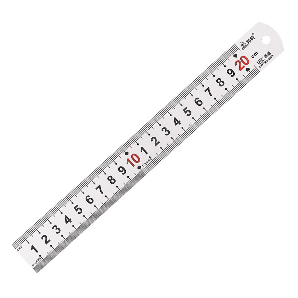 Stainless Steel Ruler Metal Ruler Straight Ruler with Metric & Imperial ...