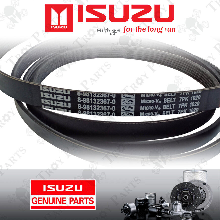 Original Isuzu Fan Belt 8-98132367-0 for Isuzu D-Max Dmax 2.5 RT50 2012-2014 (7PK1020) | Lazada