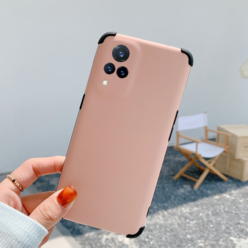 New Casing เคสโทรศัพท VIVO V21 5G V21e Phone Case Four Corner Drop ...