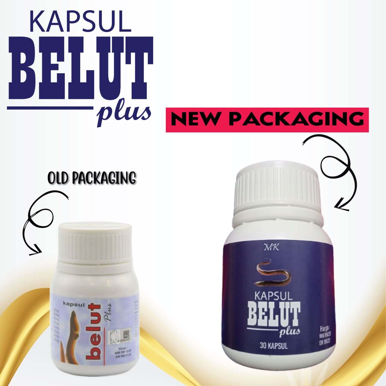 KAPSUL BELUT PLUS 30BIJI HALAL / SELAMAT DAN KESAN PANTAS | Lazada