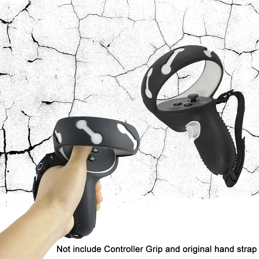 Soft Silicone VR Glasses Easy Install With Knuckle Strap Shockproof ...