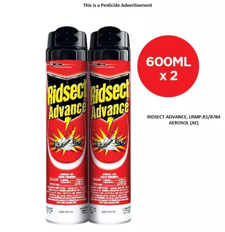 Ridsect Aerosol Advance 600ml x2 (Twinpack) | Lazada