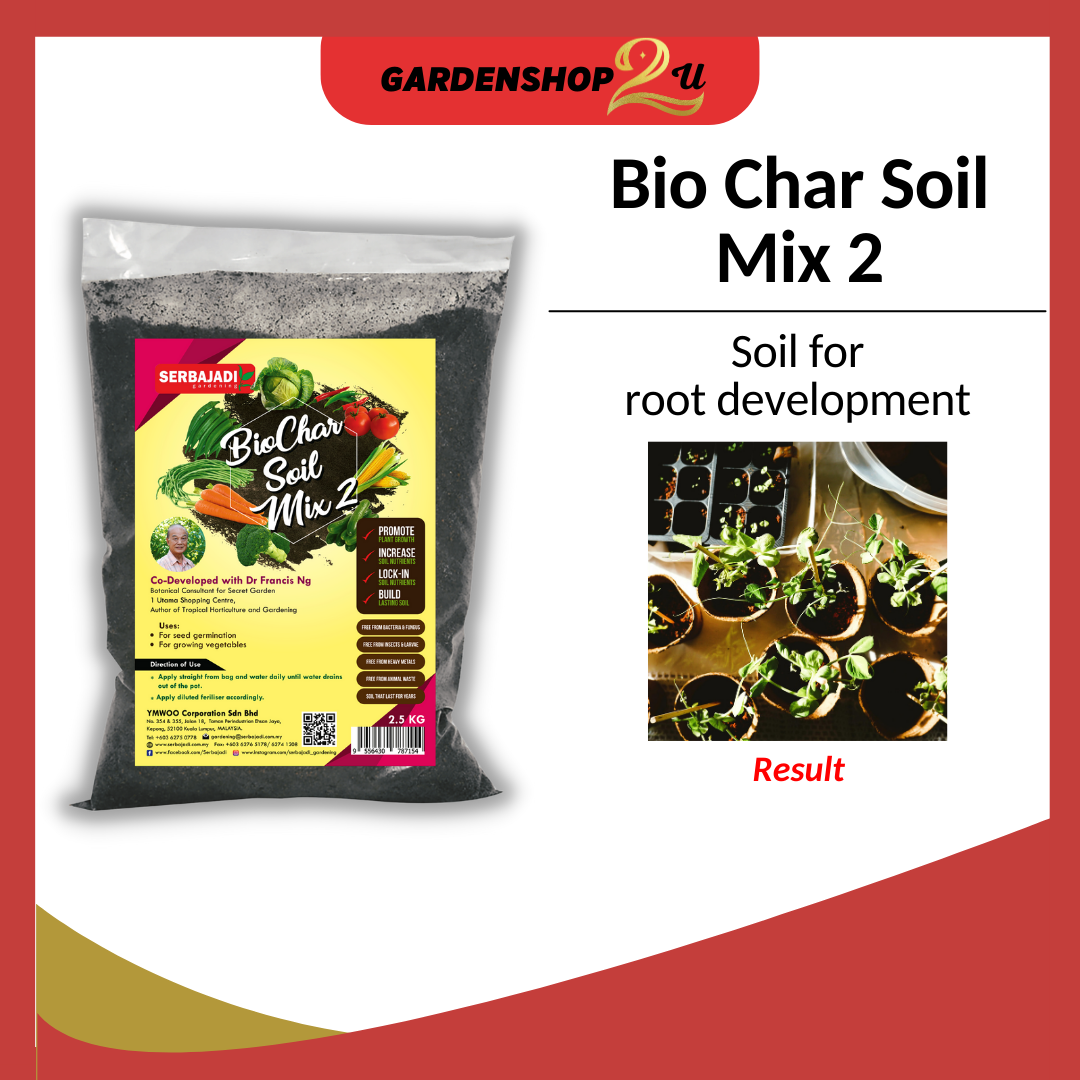 Serbajadi Biochar Soil Mix 2/ Tanah Campuran Arang/ Sesuai Untuk ...