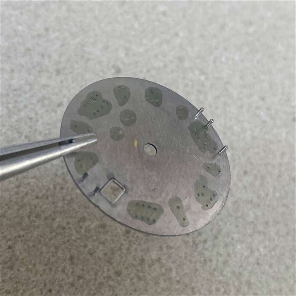 หน้าปัดนาฬิกาเลขโรมัน28.5มม. ไม่มีหน้าปัดนาฬิกาดัดแปลงเรืองแสงสำหรับ ...