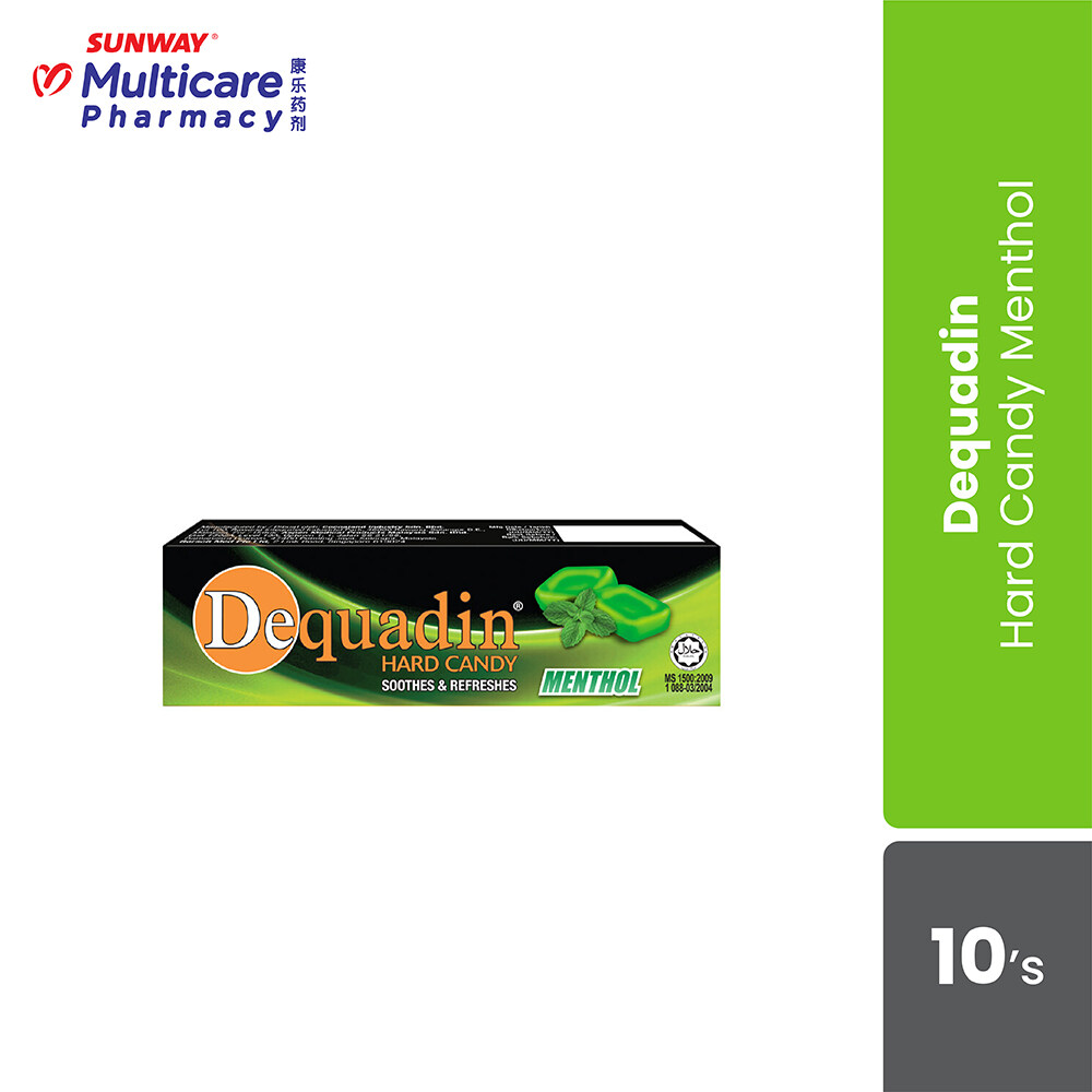 Dequadin Hard Candy Menthol Tab 38g | Lazada