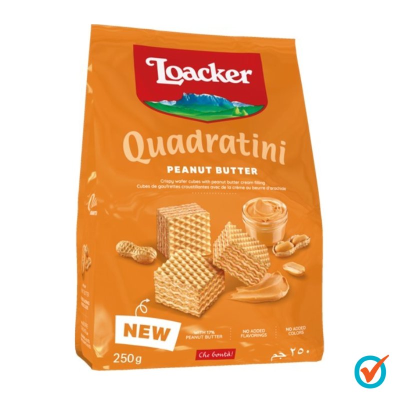 Loacker Quadratini Peanut Butter 250g | Lazada
