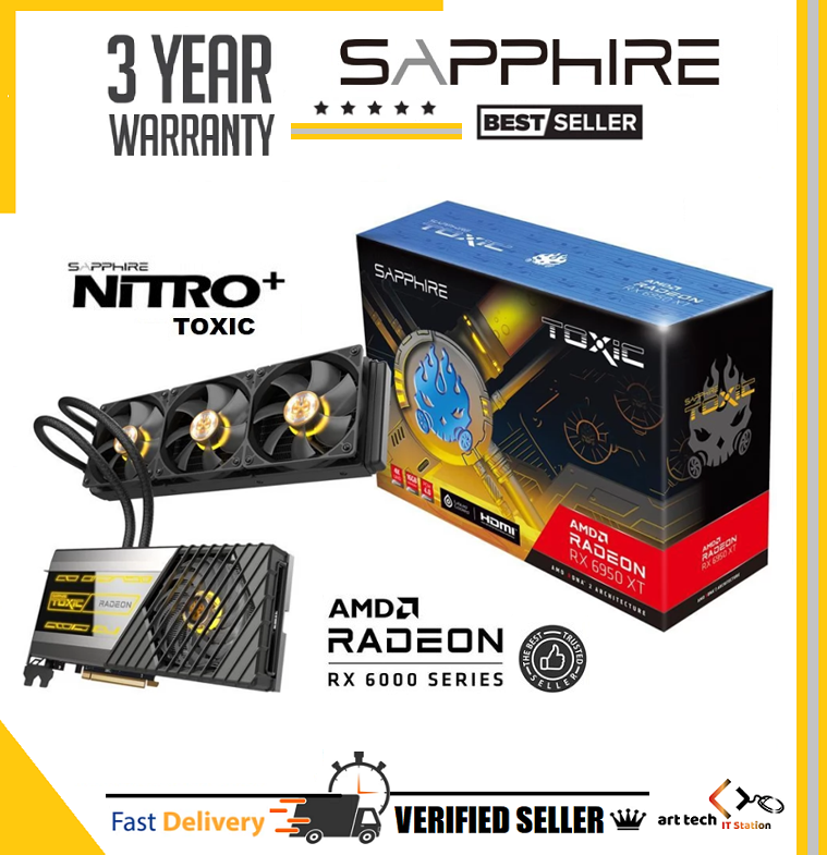 SAPPHIRE TOXIC RX 6950 XT 16GB GDDR6 [ 11317-01-20G ] RX6950XT | Lazada
