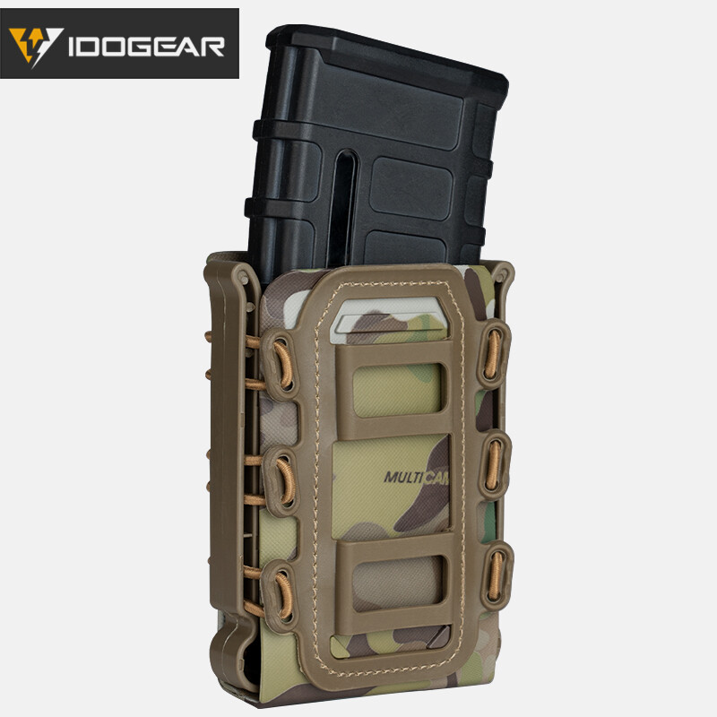 IDOGEAR Tactical Soft Shell Mag Carrier with Molle Clip for 556 G Code ...