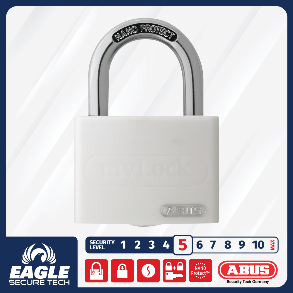 ABUS T65AL/40 | myLock | Aluminium Padlock | 1 Padlock | 2 Keys | Various Colour | Lazada