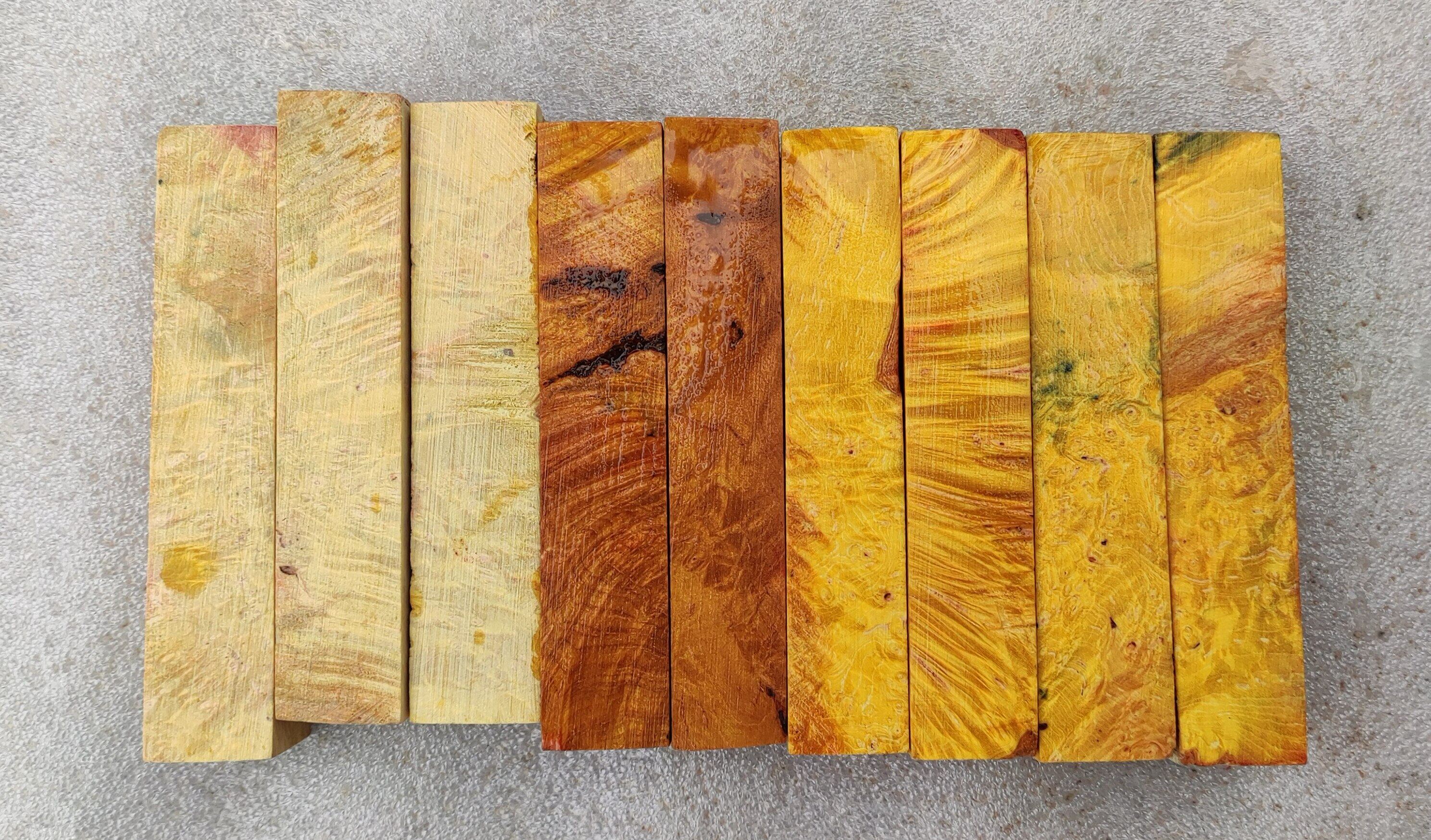 19X19X120Mm MB Maple Burl Stabilized Wood Pen Blank - SBUI MALL - ThaiPick