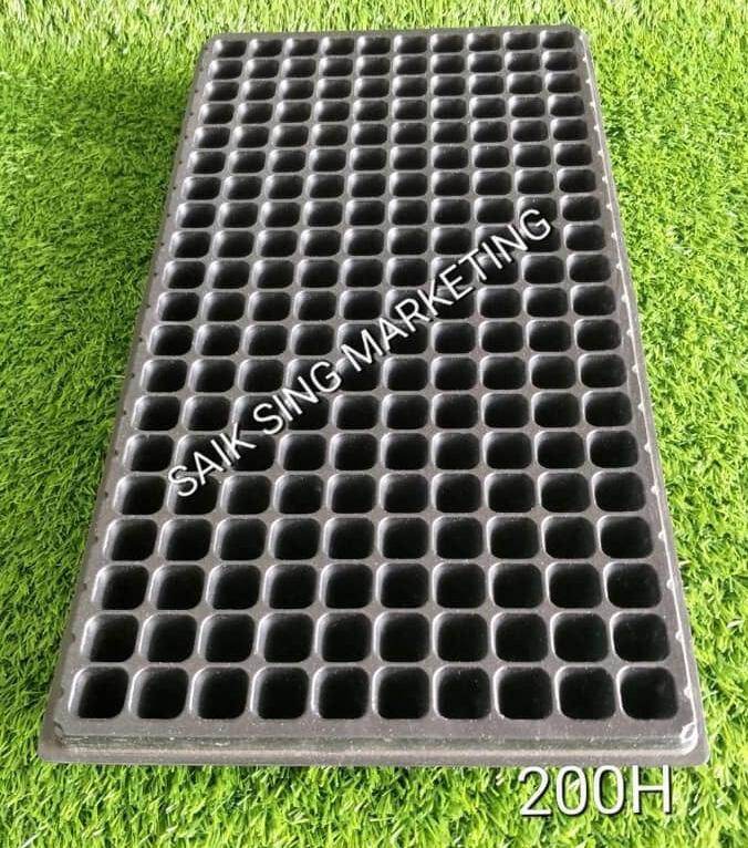 1 pcs 200 Hole Tray Seedling Tray Semaian Plastic Nursery Seed ...