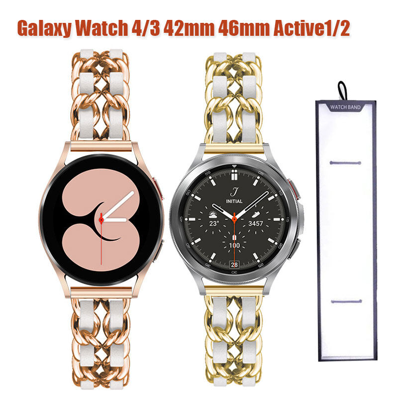สายนาฬิกาสแตนเลสสำหรับ Samsung Galaxy Watch,20มม. 22มม. สายรัดข้อมือ ...