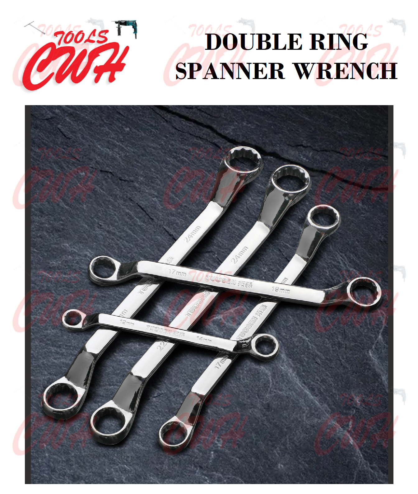 6MM-55MM PRC DOUBLE RING BOX END SPANNAR SPANNER WRENCH SOCKET NUT ...