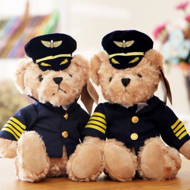 [PENGHANTARAN LAJU 🇲🇾] PREMIUM CUTE FLUFFY AND SOFT CAPTAIN TEDDY TEDDY ...