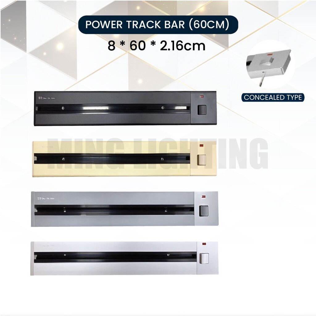 [SIRIM] MEGAMAN Power Track Socket Concealed Type 32A Power Line Long ...