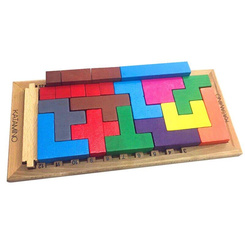 Intelligence 3D Wooden Puzzle Game Katamino Tetris Puzzle Magic Brain ...