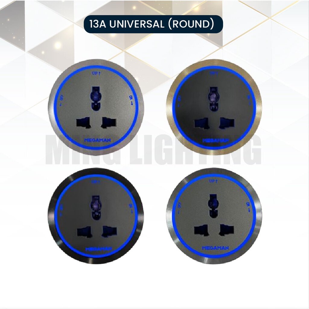 [SIRIM] MEGAMAN Power Track Socket Surface Type 25A Power Line Long ...