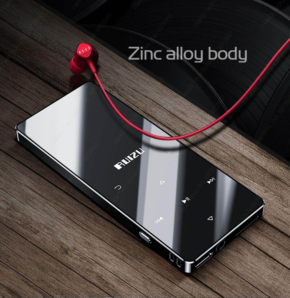 RUIZU D28โลหะบลูทูธ MP3แบบพกพา Walkman เสียง8GB เครื่องเล่นเพลงกับ ...