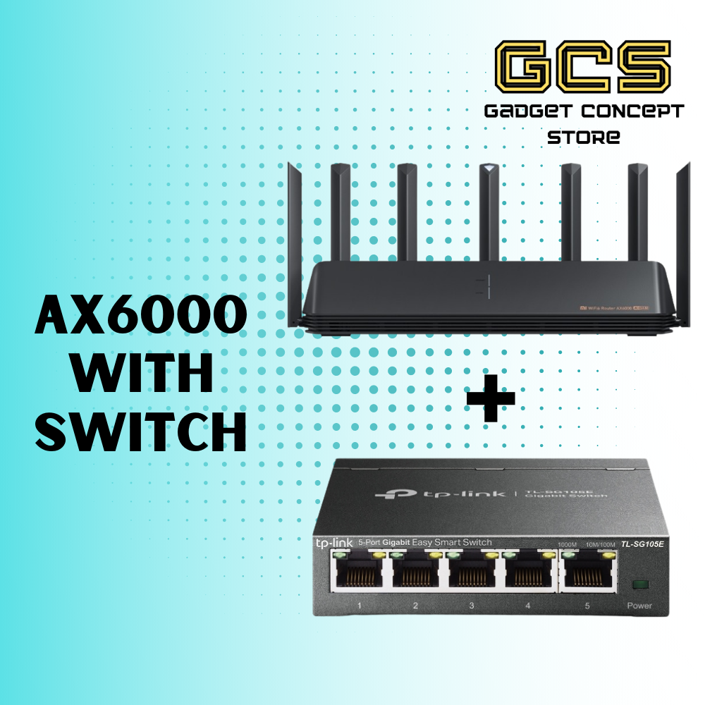 Mi WiFi 6 Router AX6000 Dual Band Gigabit WiFi 6 Router Wireless Mesh ...