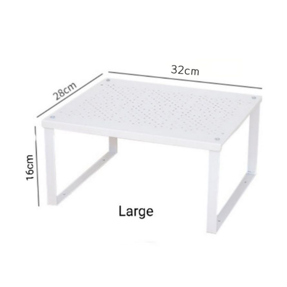 HOMESS Kitchen Cabinet Shelf Organizers Stackable Kitchen Storage Racks ...