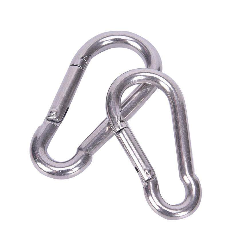 Jay 304 Stainless Steel Spring Carabiner Snap Hook Keychain Quick Link ...