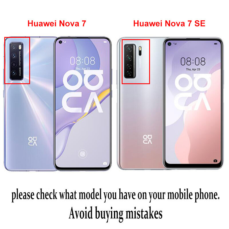 For Huawei Nova 7 / Nova 7 SE 5G Case + Love Heart Wristband, [Camera Lens Protection] Fashion ...