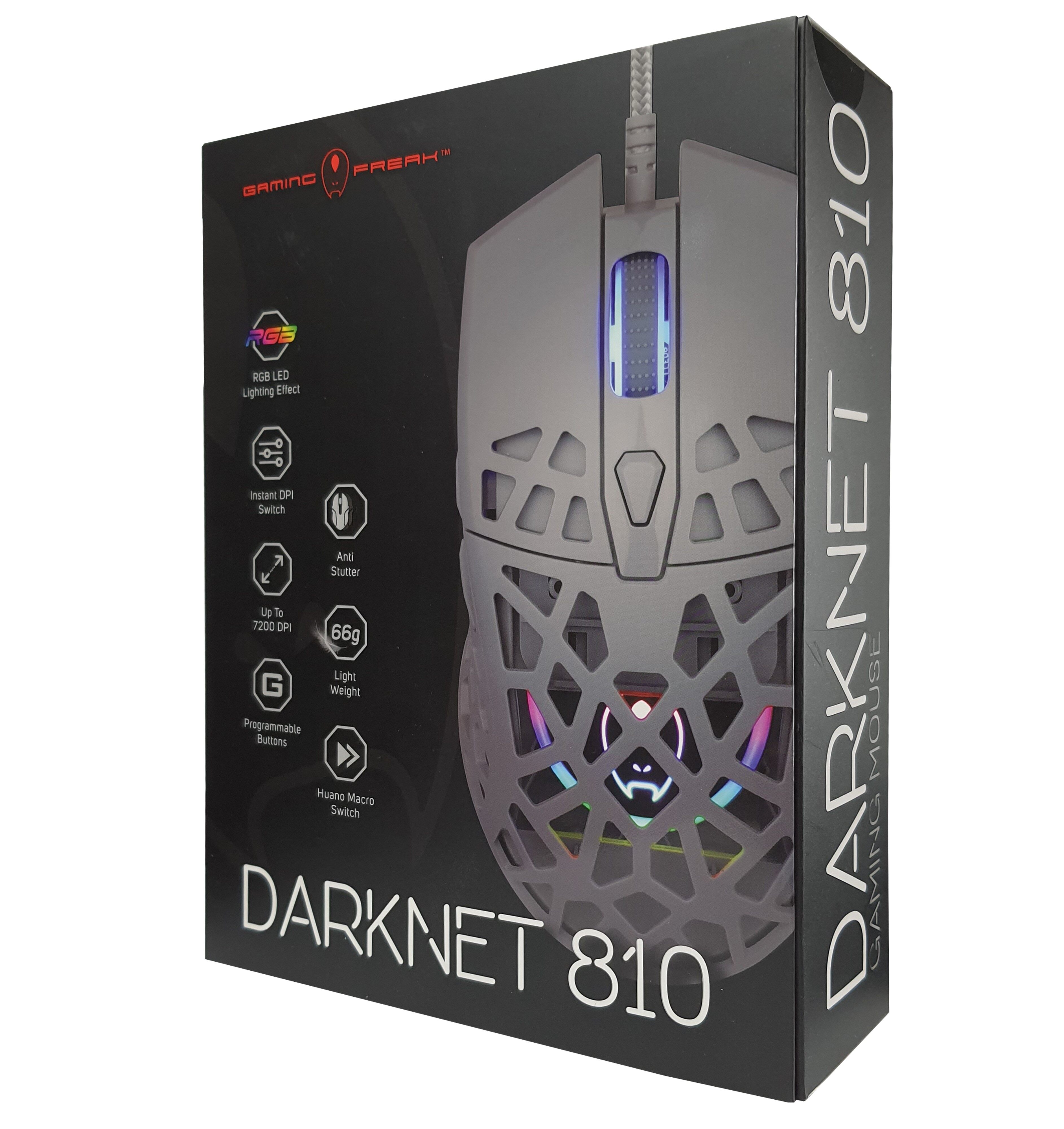 GAMING FREAK DARKNET 810 GAMING MOUSE - BLACK/GREY | Lazada