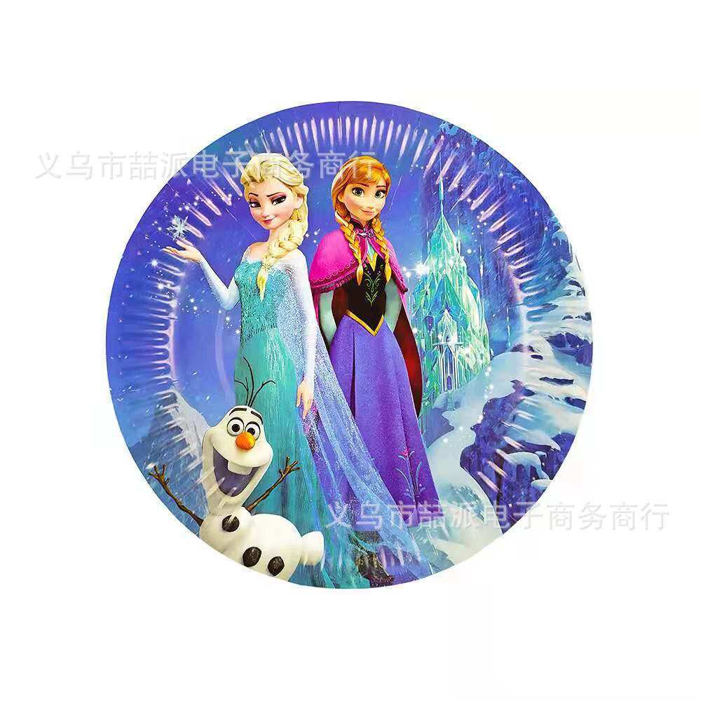 Frozen Elsa Anna Theme Birthday Party Decoration Tableware Banner ...