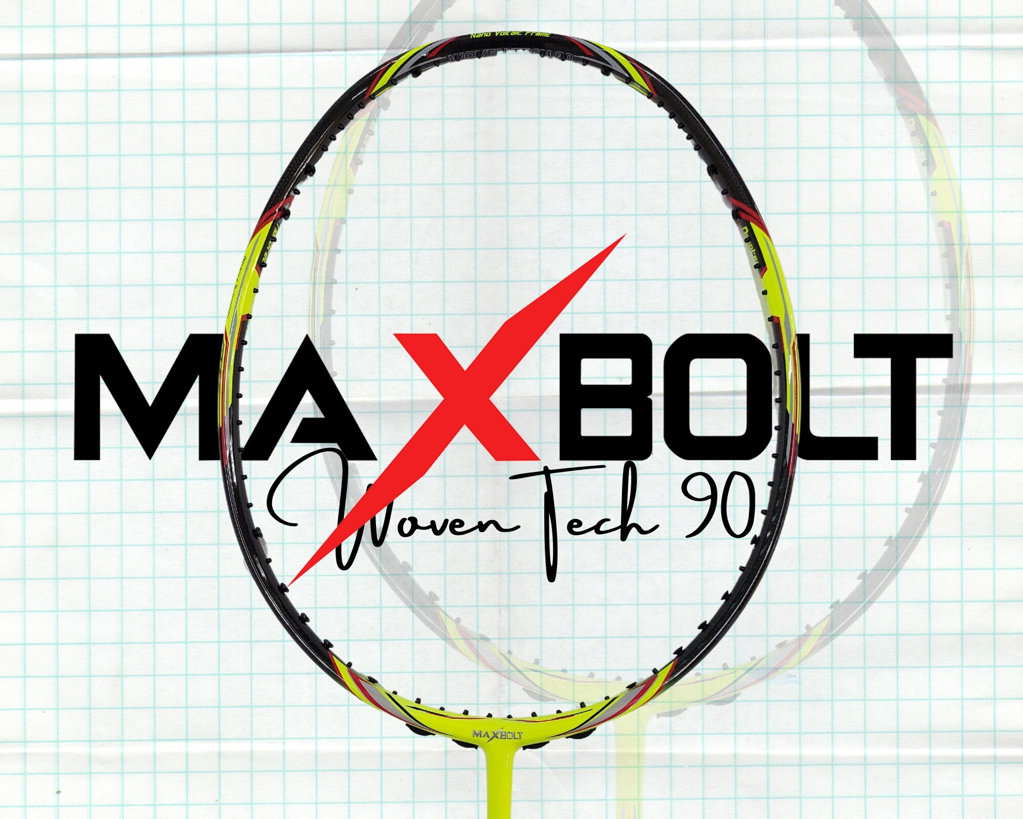 MAXBOLT RACKET WOVEN TECH 90 Green(100% original) | Lazada