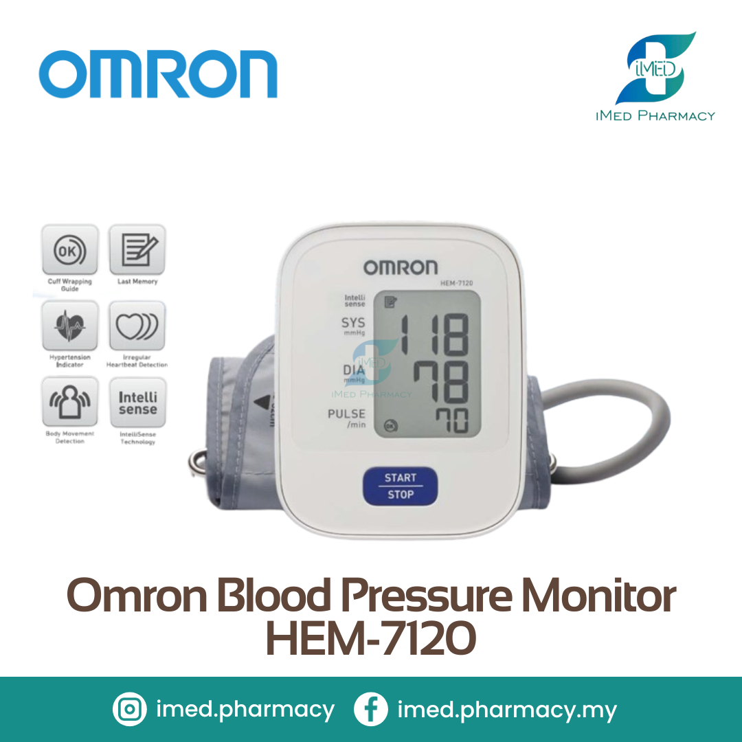 OMRON BLOOD PRESSURE MONITOR HEM-7120 | Lazada