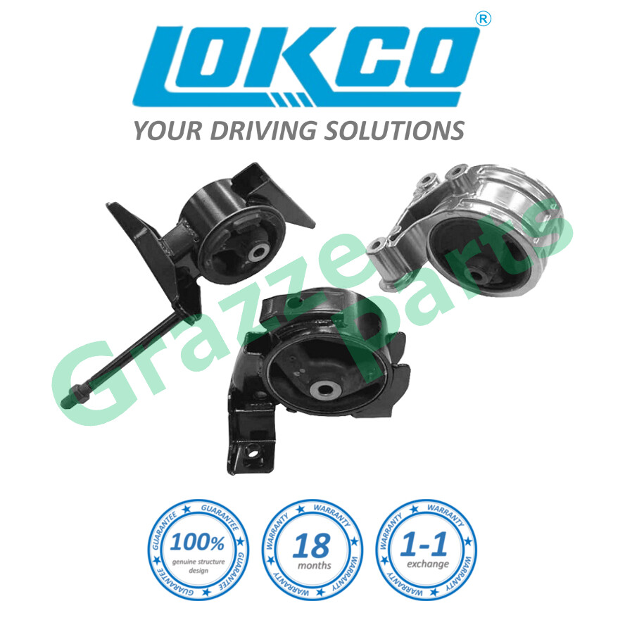 (3pc) Lokco Engine Mounting Set for Perodua Viva 660 EF-VE 850 ED-VE 1. ...
