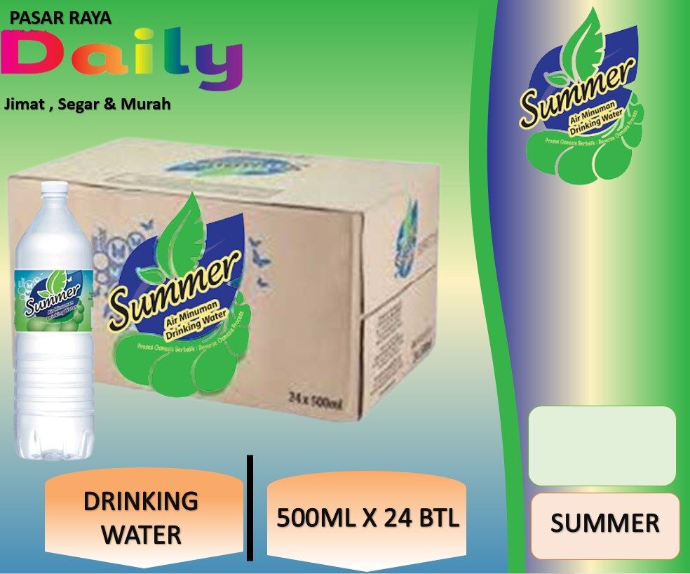SUMMER DRINKING WATER 500MLx24 | Lazada