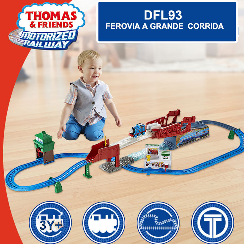 Thomas and Friends Motorized Railway Series Thomass Racing Bridge Jump ...