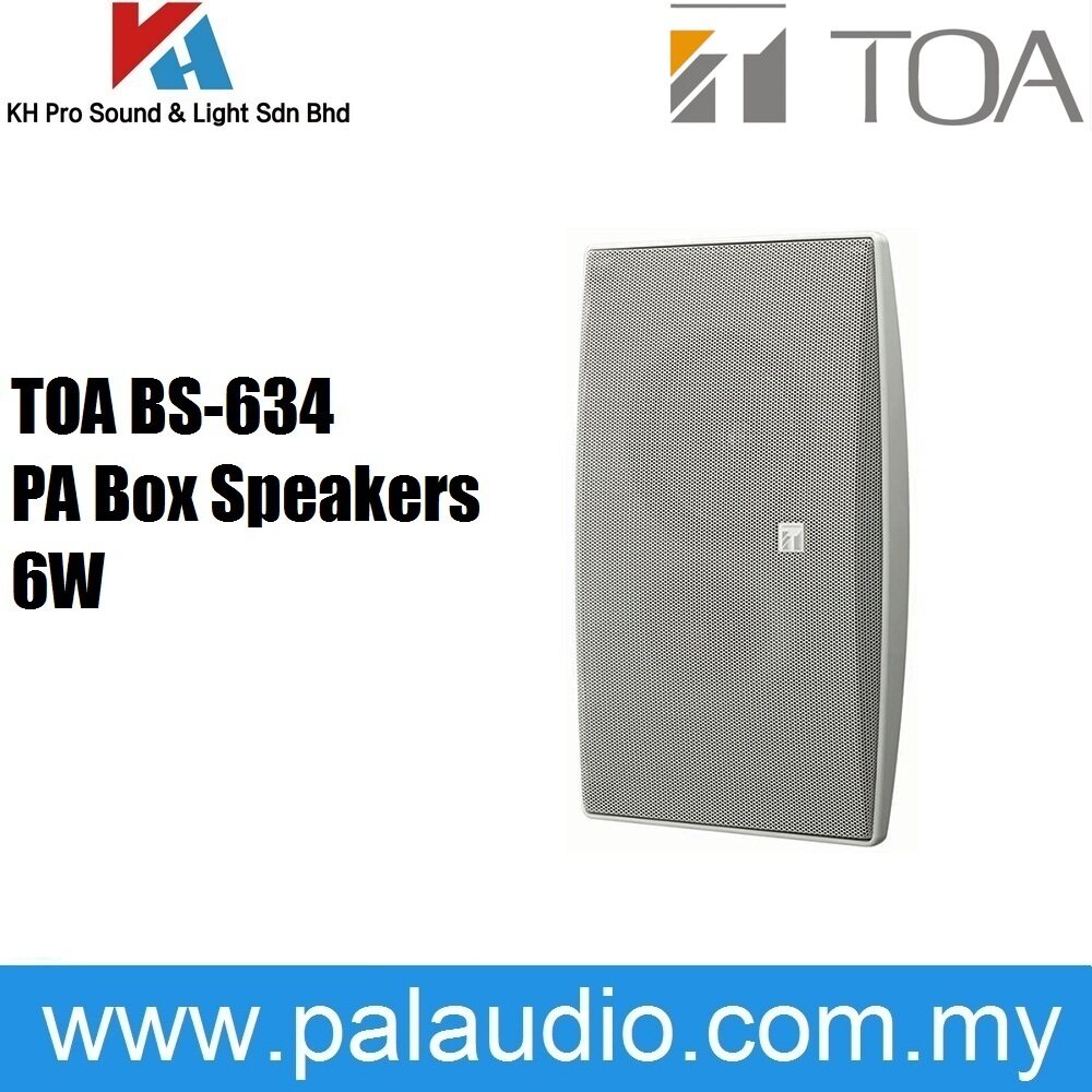 TOA BS-634 PA Box Speakers 6W Wall Mount Speaker (BS634) | Lazada